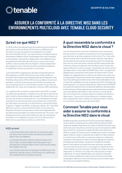 Solution Overview: Achieving NIS2 Compliance in Multi-Cloud Environments with Tenable Cloud ...