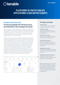 Data Sheet: Tenable Cloud Security Unified Cloud Native Application Protection Platform (CNAPP ...